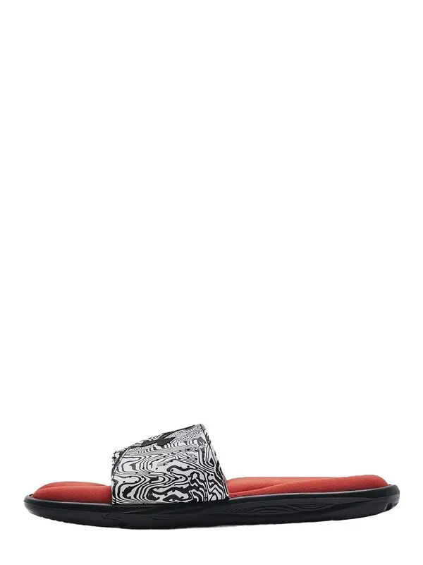 Under Armour Ignite 6 Graphic Strap Slide - Black/heritage Red