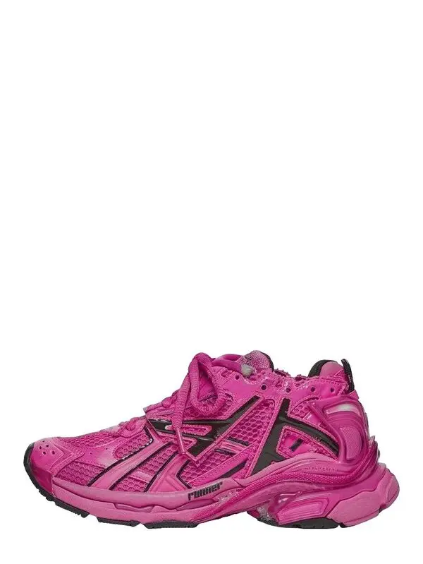 Balenciaga Runner Sneakers - Pink/black