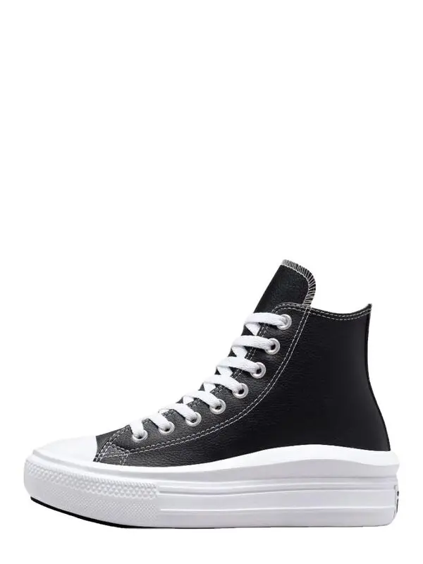 CONVERSE Chuck Taylor All Star Move Platform High Top Leather Sneakers - Black