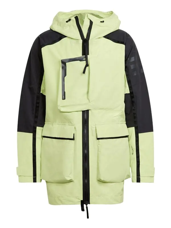 Adidas Contrast Color Stitching Hooded Jacket - Default Color