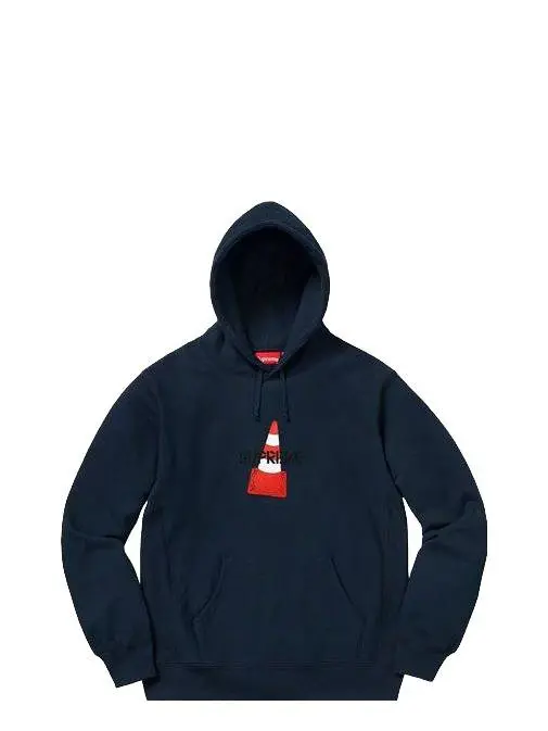 Supreme Fw19 Week 1 Cone Hooded Sweatshirt - Blue