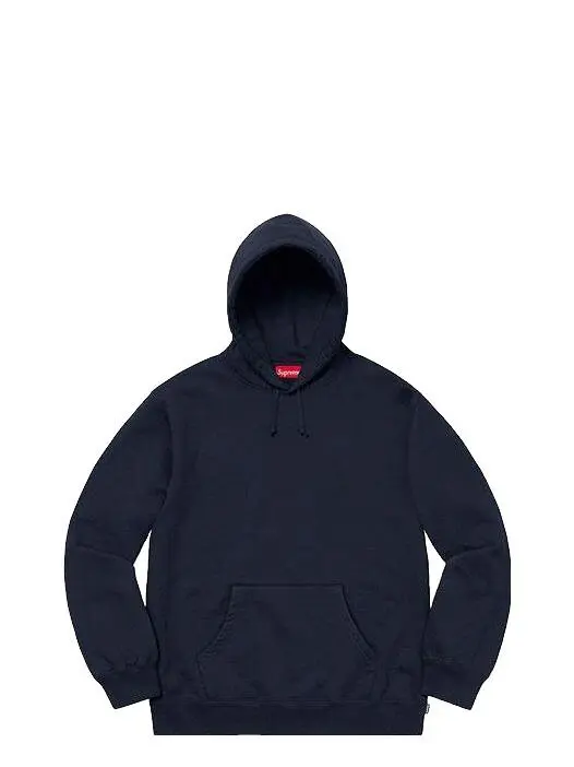 Supreme Rhinestone Script Hooded Sweatshirt - Blue