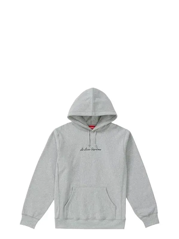 Supreme Le Luxe Hooded Sweatshirt - Grey/black