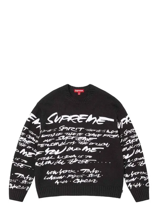Supreme Future Knit Sweater - Black/white