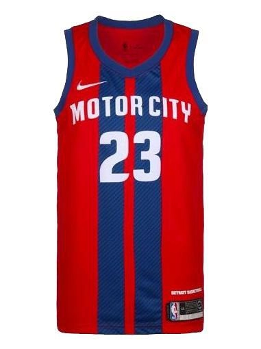 Nike Nba Detroit Pistons 23 Griffin Basketball Jersey - Red