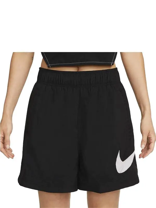 Nike Essential High-rise Woven Shorts - Black
