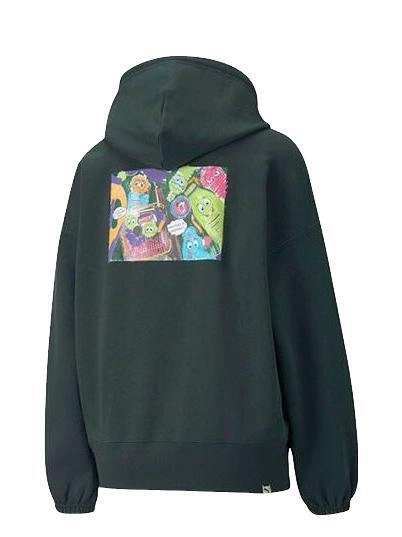 PUMA Downtown Graphic Hoodie - Dark Green