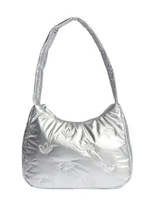 Adidas Puffy Satin Shoulder Bag - Silver