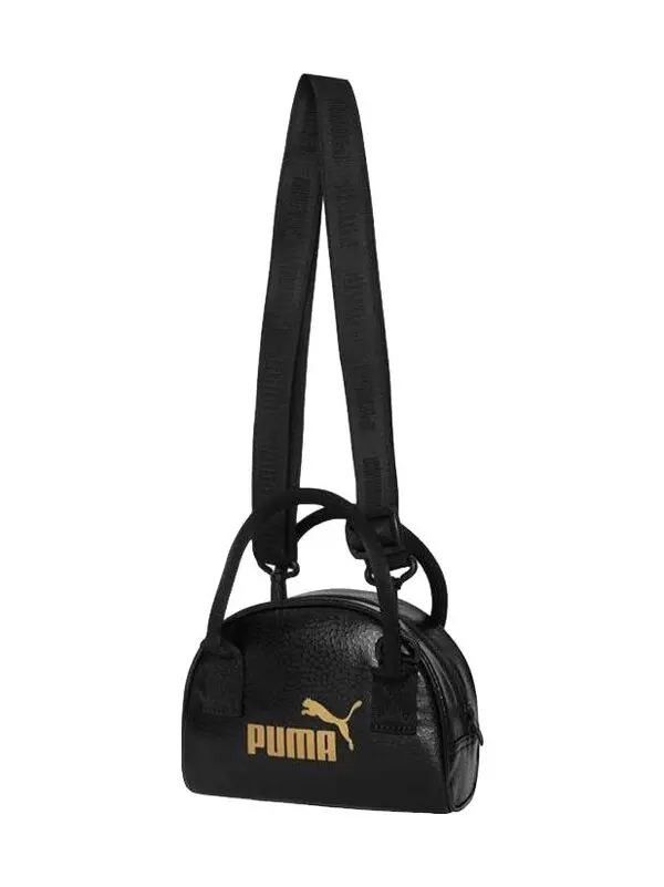 PUMA Core Up Mini Grip Bag - Black/gold