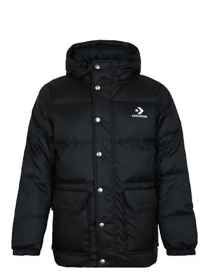 CONVERSE Down Fill Puffer Jacket - Black