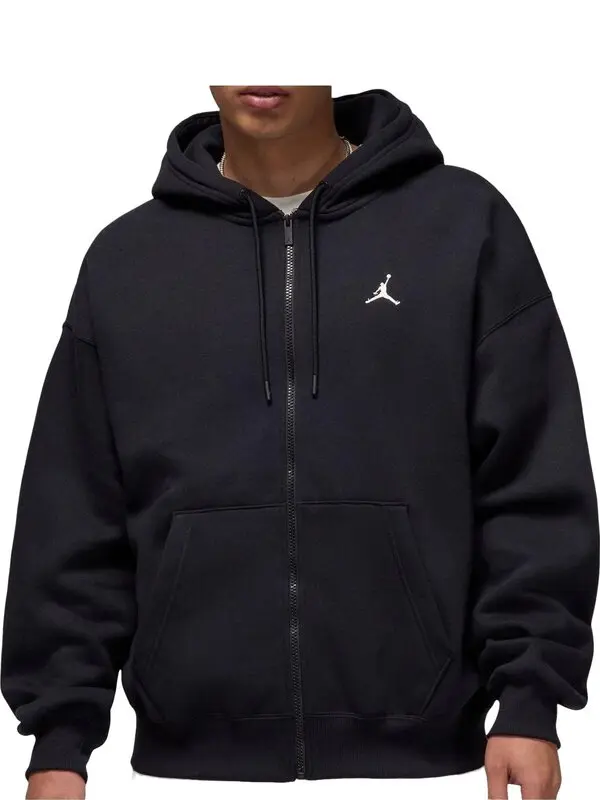 JORDAN Brooklyn Fleece Oversized Full-zip Hoodie 'black Sail - Black/sail