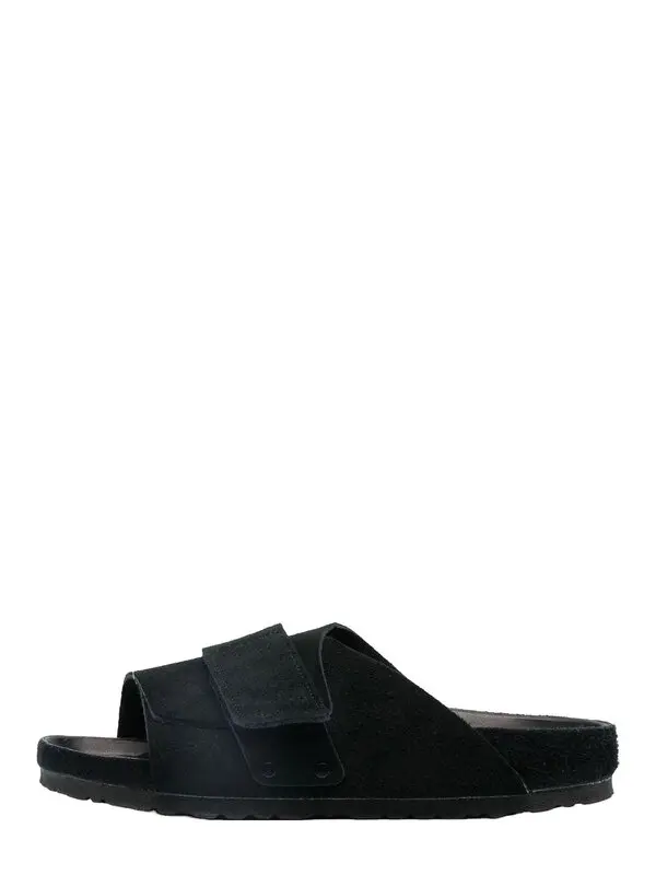 BIRKENSTOCK Kyoto Suede Leather Sandals - Black