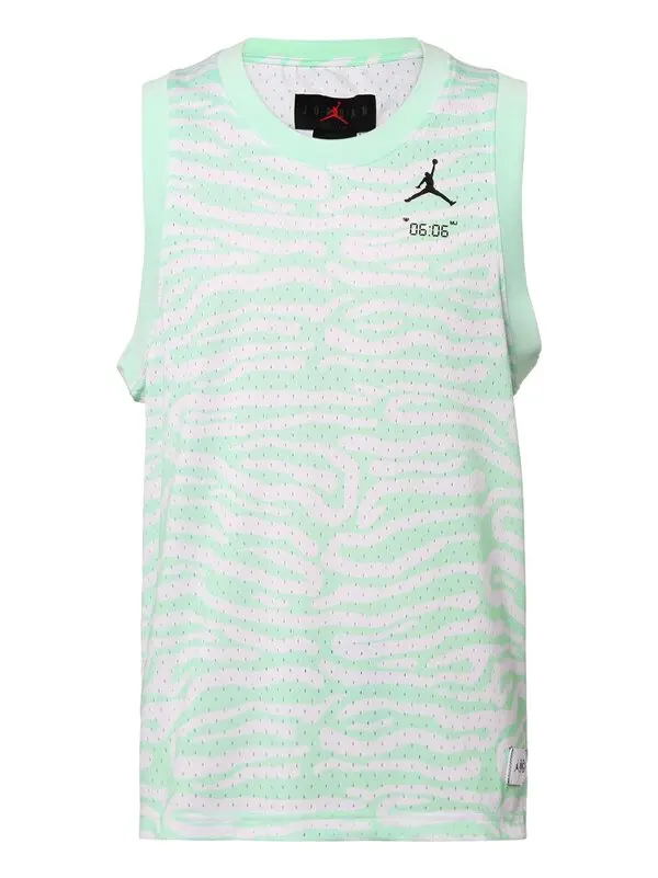 JORDAN Irregular Texture Alphabet Printing Mesh Training Sports Vest - Default Color