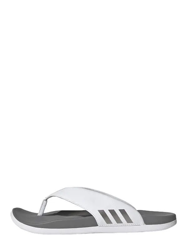 Adidas Adilette Comfort Flip Flop - White/grey