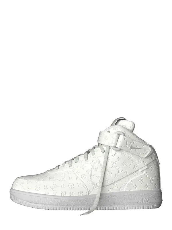 Nike X Louis Vuitton Air Force 1 Mid Sneakers - White