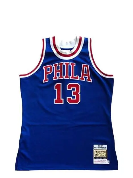Mitchell & Ness Nba Wilt Chamberlain 1966-67 Authentic Philadelphia 76ers Jersey - Default Colorway