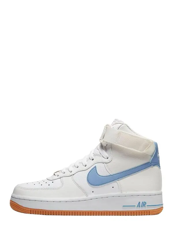 Nike Force 1 High Top Sneakers - White/blue