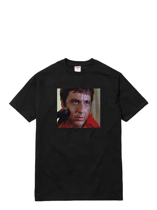 Supreme Fw17 X Scarface Shower Tee Crossover Short Sleeve - Black