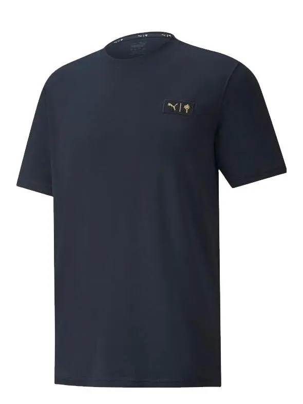 PUMA X Palm Tree Crew Golf Tee - Navy