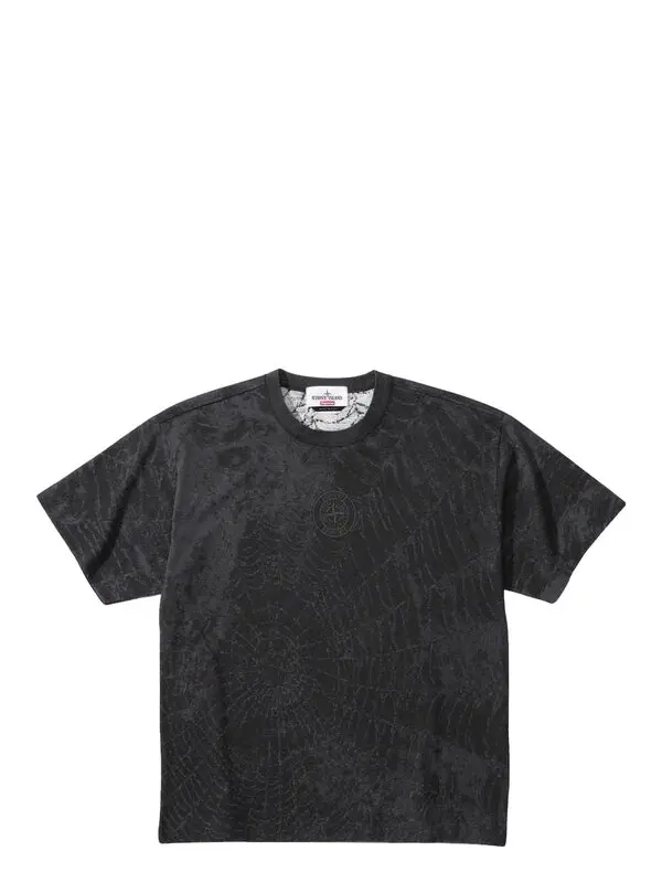 Supreme X Stone Island Fw23 Week10 T-shirt - Black