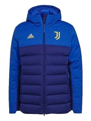Adidas Colorblock Down Jacket With Hood And Zipper - Default Color