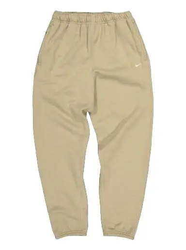 Nike Lab Logo Retro Classic Fleece Lined Bundle Feet Sports Pants - Khaki