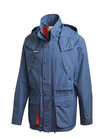 Adidas Zip-up Hooded Jacket - Blue