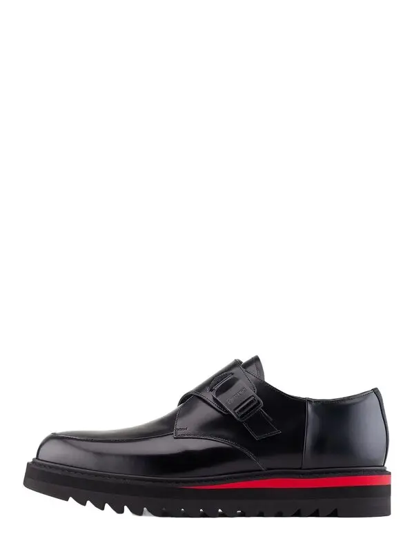 Onitsuka Tiger Monk Strap Shoes - Black/red