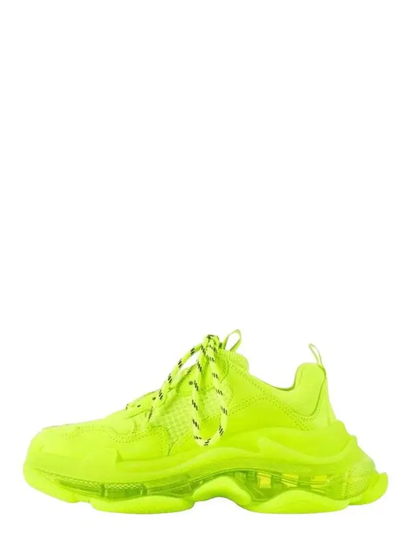 Balenciaga Triple S Fluorescent Sneakers - Yellow