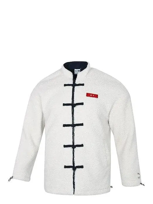 PUMA Stand Collar Logo Jacket - White
