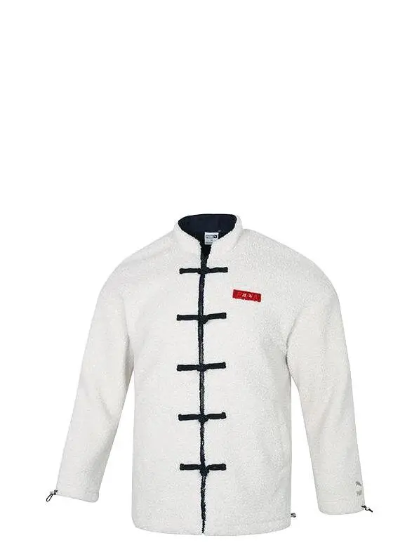 PUMA Stand Collar Logo Jacket - White