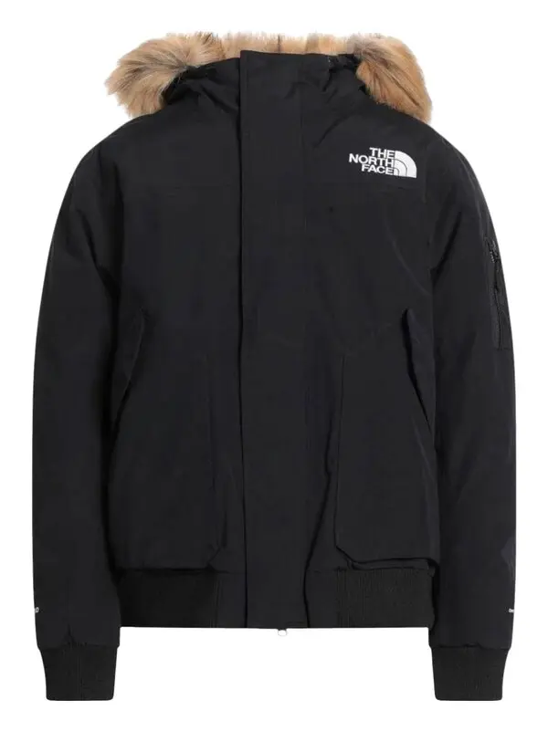 The North Face Down Jacket With Fur Hood - Black
