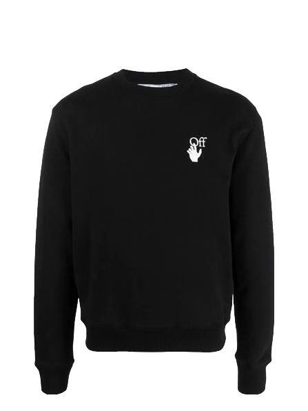 Off-White Fw21 Logo Arrow Pattern Sweatshirt - Black