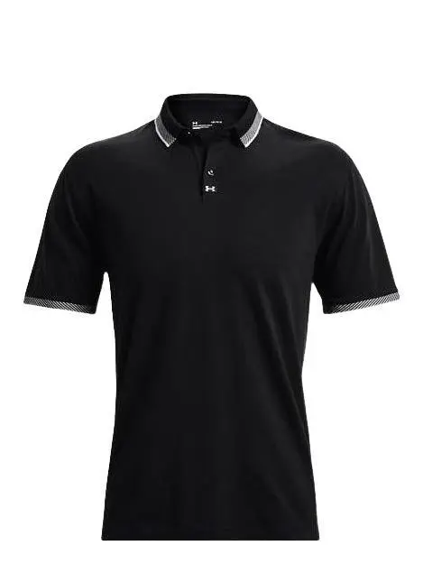 Under Armour Ace Golf Polo Shirt 'black - Black/white