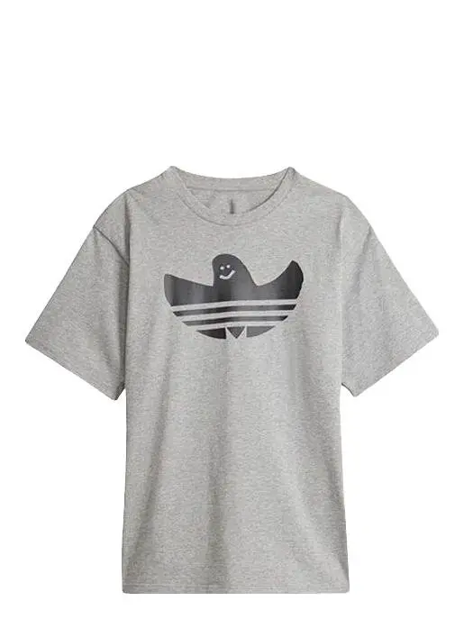 Adidas Originals Short Sleeve T-shirt With Graphic Logo - Gray