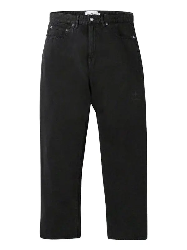 Supreme X Stone Island Fw23 5-pocket Jean Pants - Black