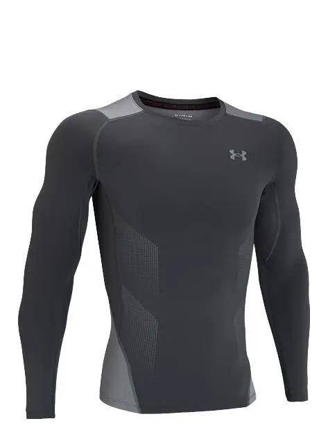 Under Armour Heatgear Vent Long Sleeve Top - Grey
