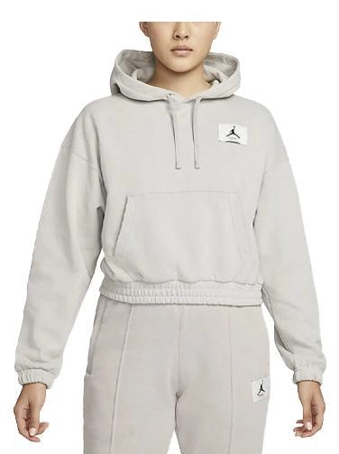 JORDAN Essentials Casual Sports Knit Hoodie - Grey