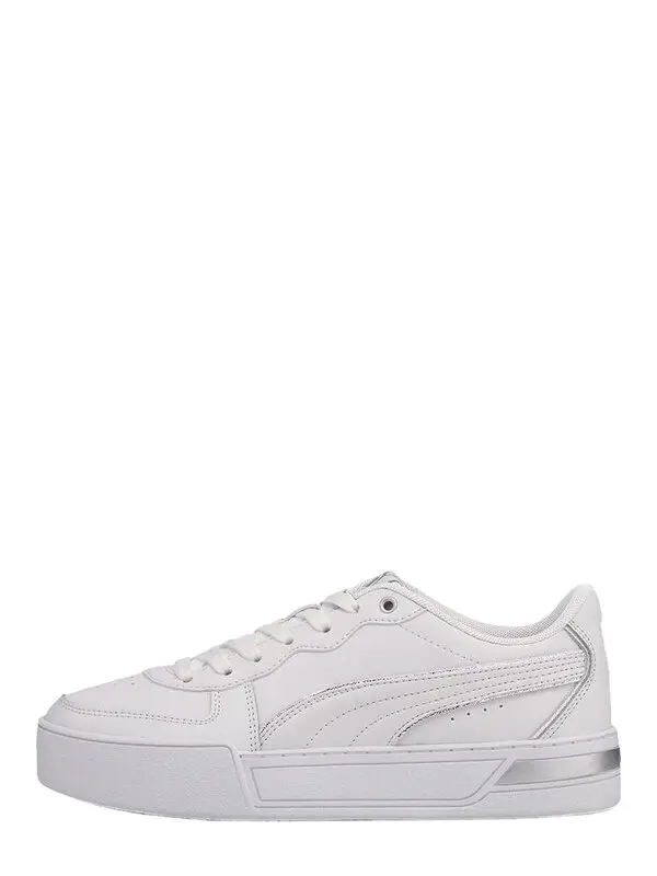 PUMA Skye Metallic Sneakers - White/grey