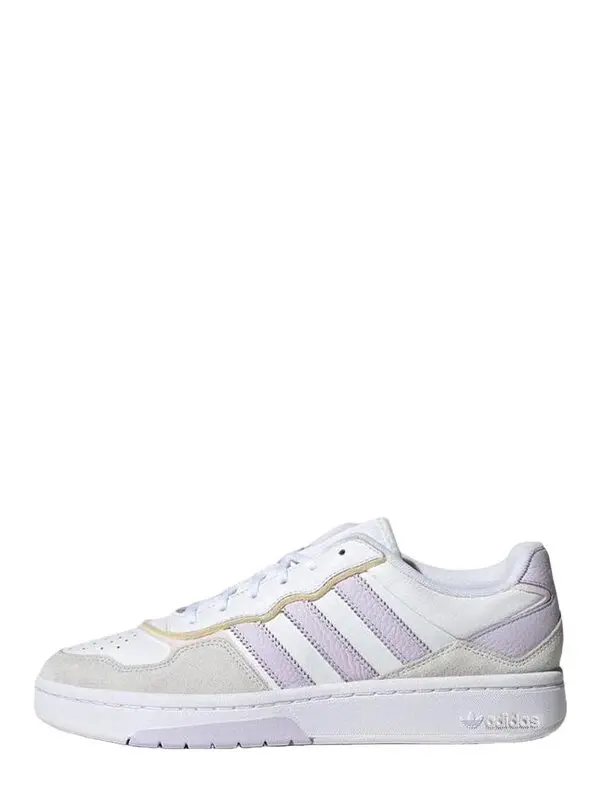 Adidas Originals Courtic Low Top Sneakers - White/purple