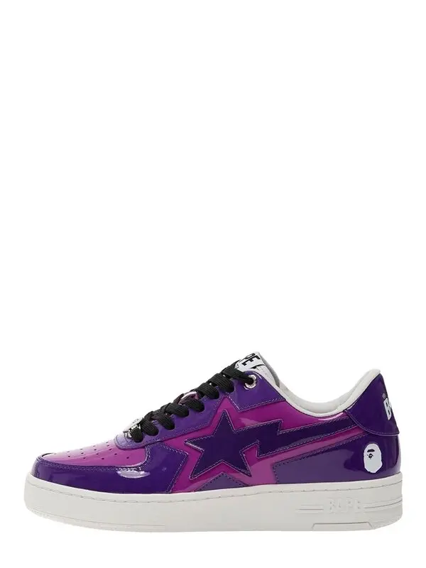 A BATHING APE Sta Icon Sneakers - Purple/white