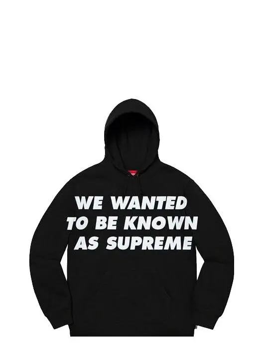 Supreme Known As Hooded Sweatshirt - Black