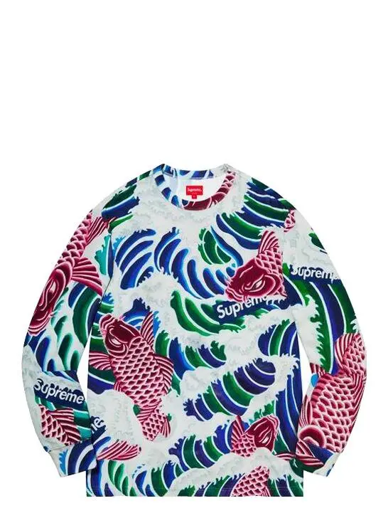 Supreme Waves L/s Top - Multi-color
