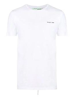 Off-White Chest Alphabet Logo Slim Fit Short Sleeve - White