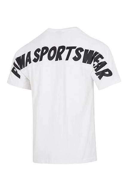 PUMA Slogan Sportswear Tee 'white - White/black