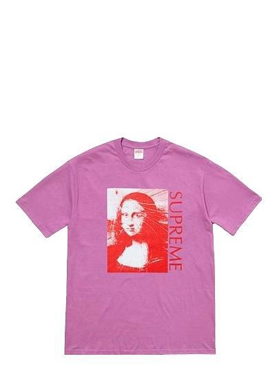 Supreme Ss18 Mona Lisa Tee Light Printing Short Sleeve - Purple