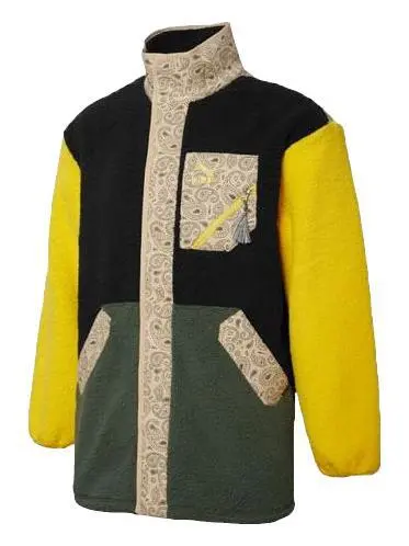 PUMA Paisley Lamb Wool Jacket - Yellow