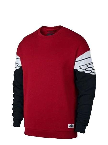 JORDAN Logo As Wings Classics Crew - Red