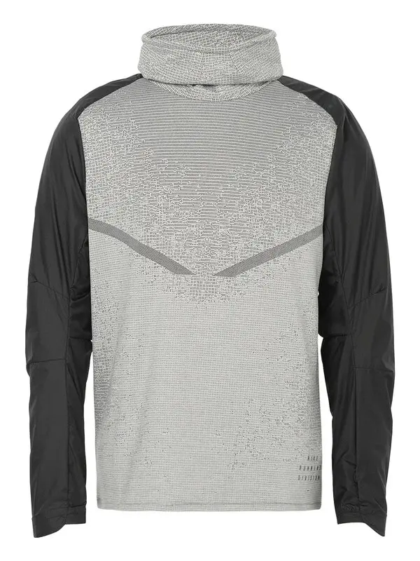 Nike Colorblock Long Sleeve High Collar T-shirt - Blackgray
