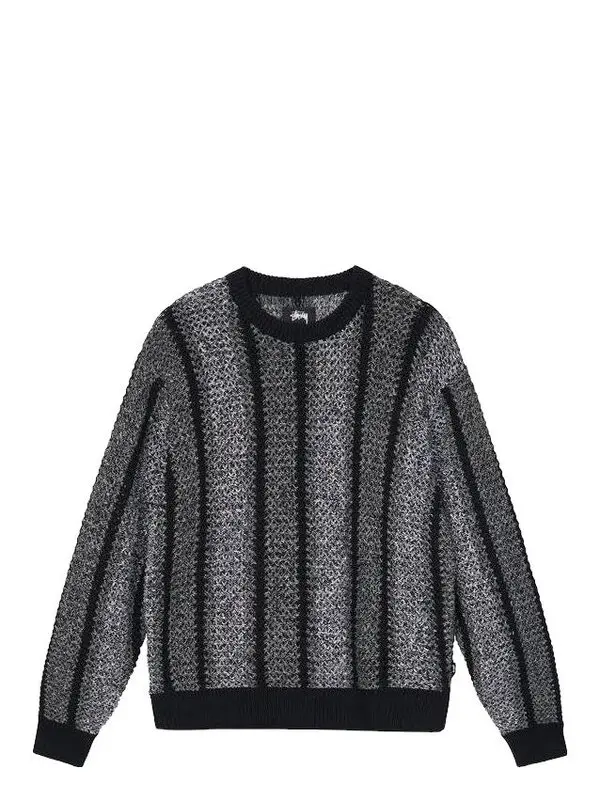 StÜssy Baja Loose Gauge Sweater - Grey